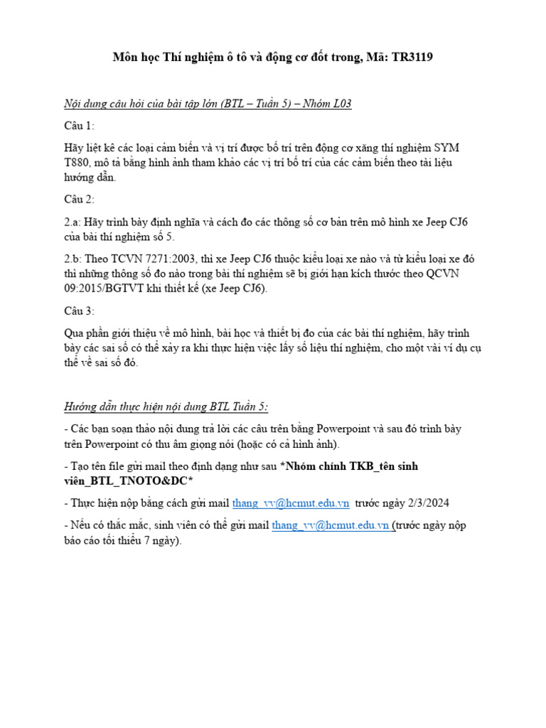 BTL - Tuần 5 - L03 | PDF