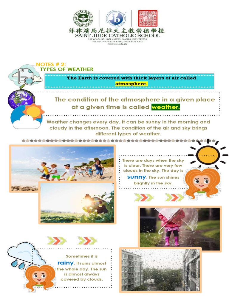 Notes 2 Types of Weather | PDF
