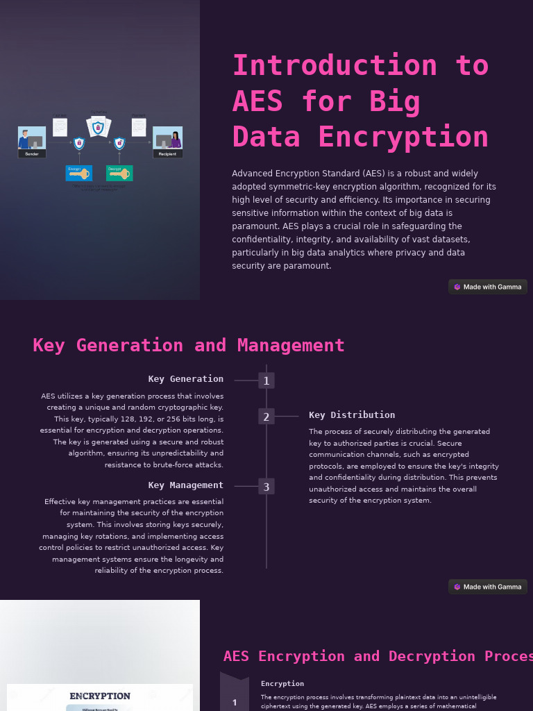 Introduction To AES For Big Data Encryption | PDF | Key (Cryptography) | Encryption