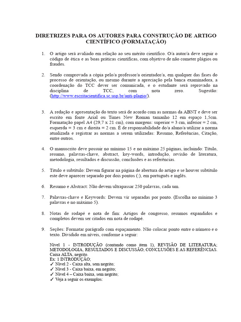 Modelo Do Artigo Cient-Fico | PDF | Abstract (resumo) | Caixa alta e caixa baixa