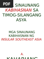 Mga Sinaunang Kabihasnan Sa Mainland (Pang-Kontinente) | PDF