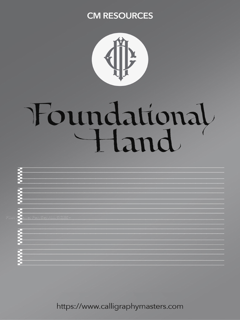 Foundational Hand Free Resources Calligraphy Masters Pack | PDF
