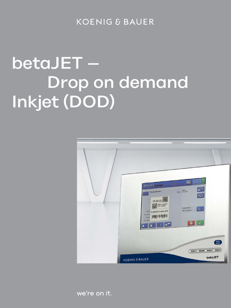 Brochure betaJET Thermal Inkjet Printer | PDF | Printer (Computing) | Office Equipment