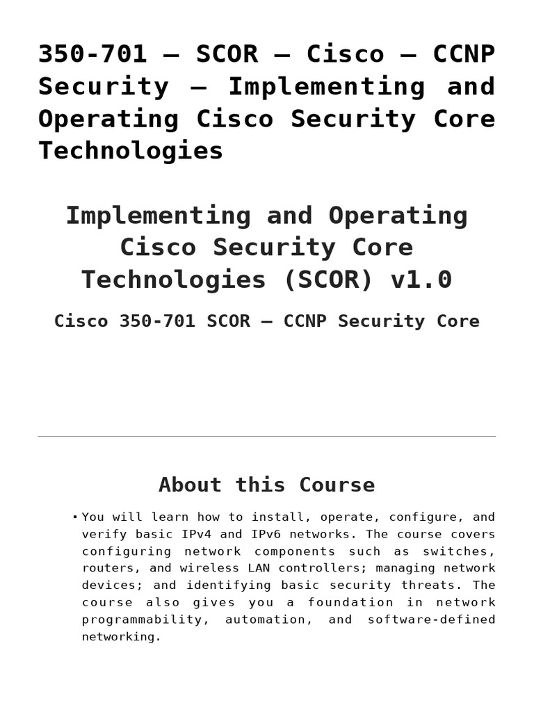 Download | PDF | Computer Network | Cisco Certifications