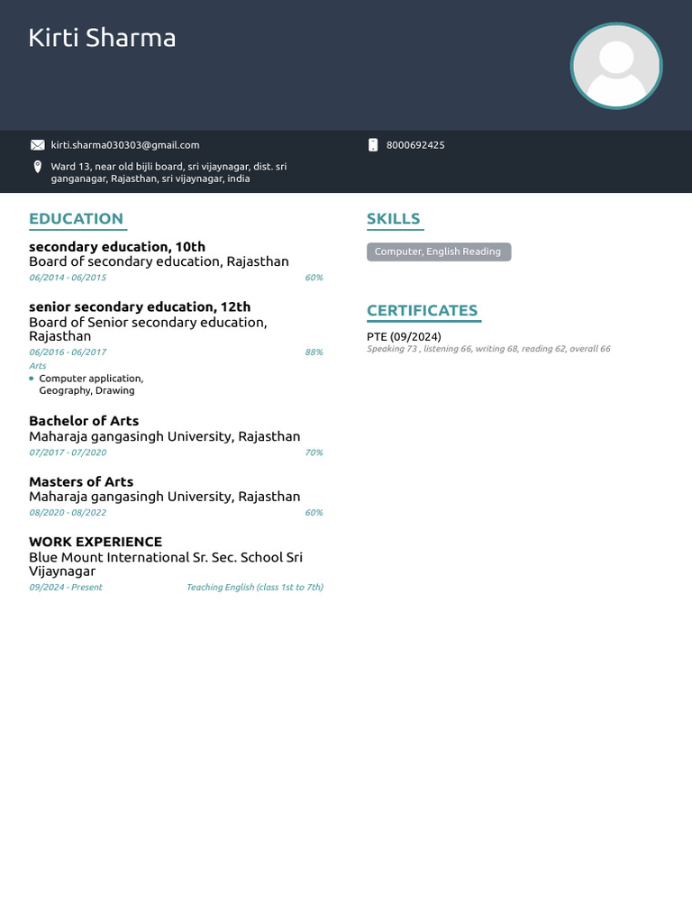 My Resume | PDF