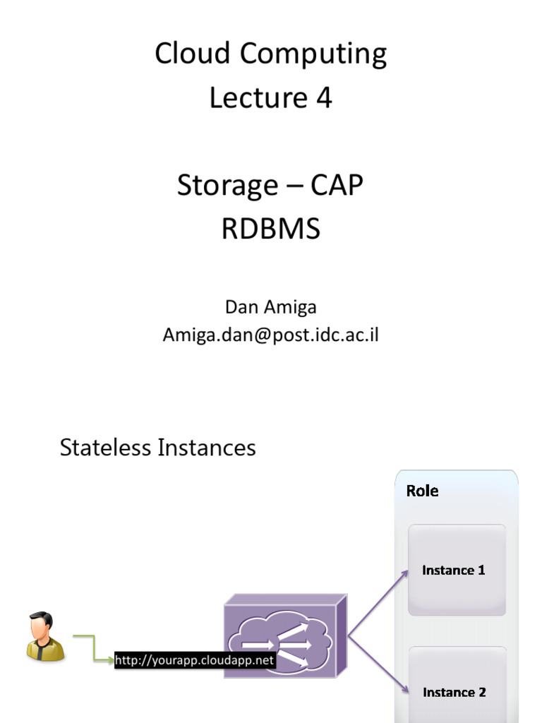 Lecture 04 - Cloud Storage | PDF | Scalability | Computer Data Storage