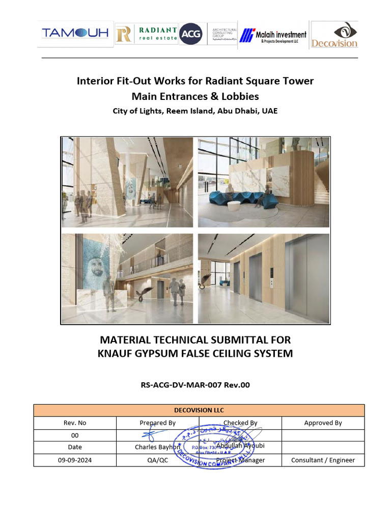 Mar-0600 Knauf False Ceiling System Including Access Panel. | PDF ...