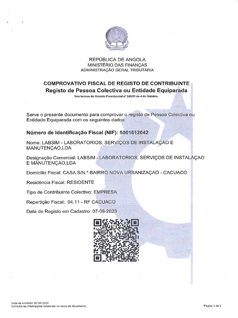 Nif Labsim | PDF
