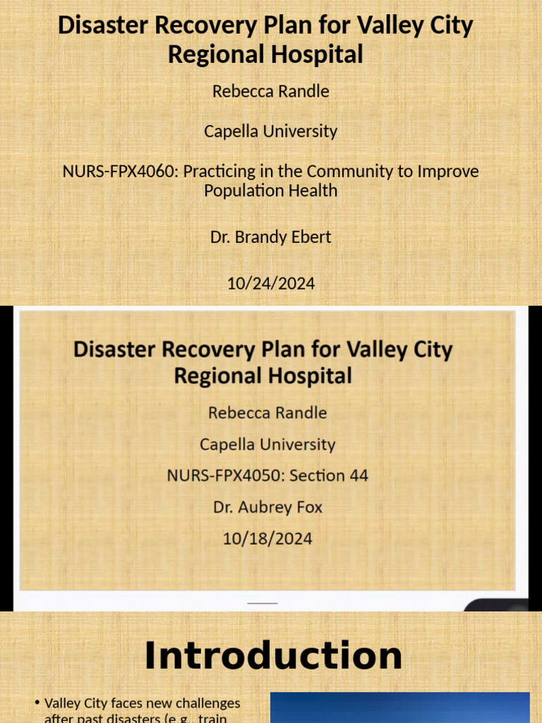 Valley City Hospital Disaster Recovery Plan | PDF | Health Equity ...