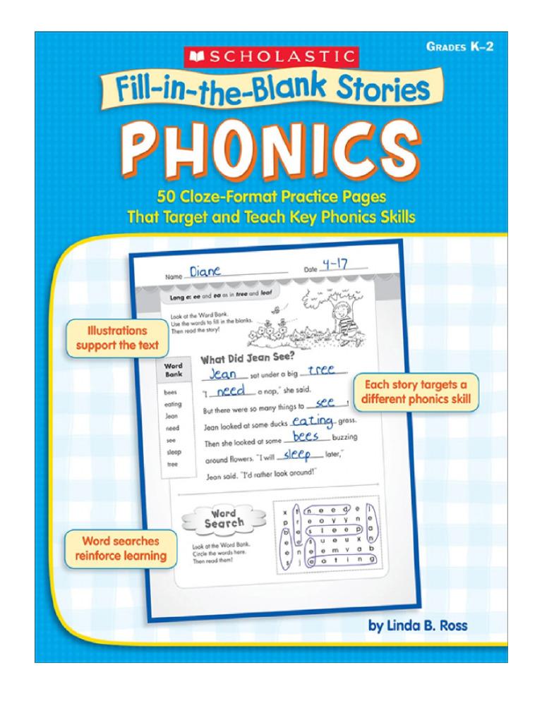 Fill in The Blank Stories - Phonics - K 2 | PDF