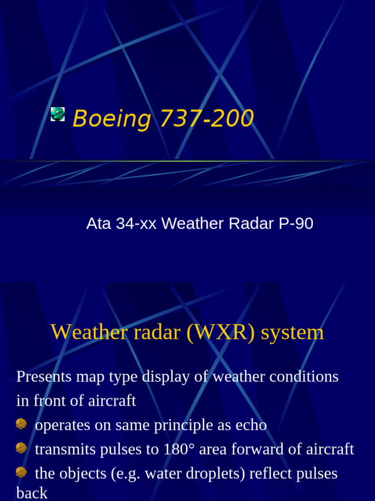 Presentación Unidad 3 - WXR P90 | PDF | Radar | Antenna (Radio)