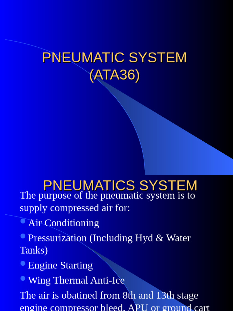 Presentación Unidad 3 - Pneumatic System | PDF