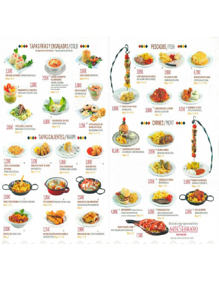 Carta de Tapas | PDF