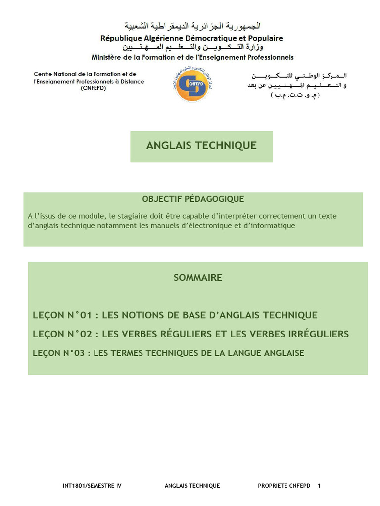 4-Anglais Technique | PDF | Central Processing Unit | Random Access Memory