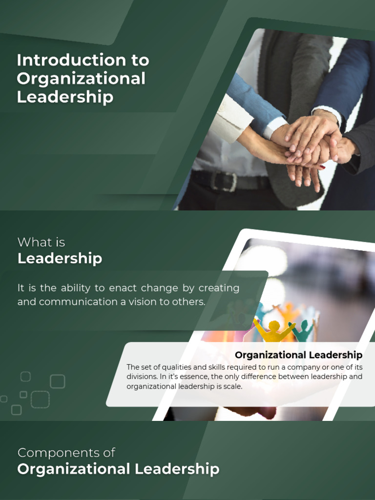 Introduction To Organizational Leadership | PDF | Leadership ...