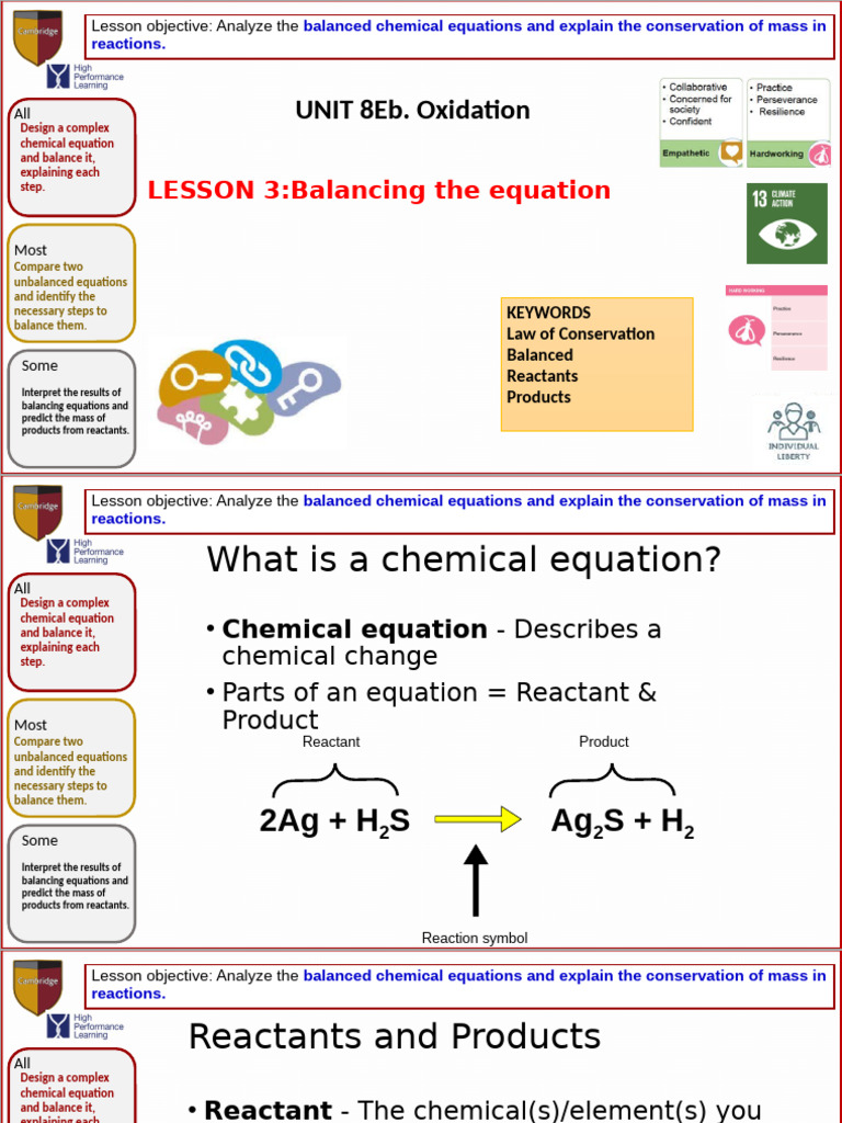 Balancing Chemical Equations Guide | PDF | Chemical Reactions | Chemistry