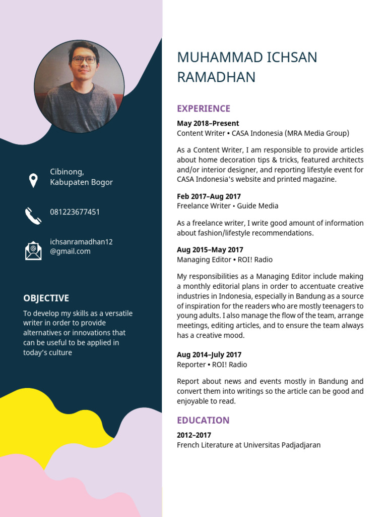 Resume - Muhammad Ichsan Ramadhan | PDF