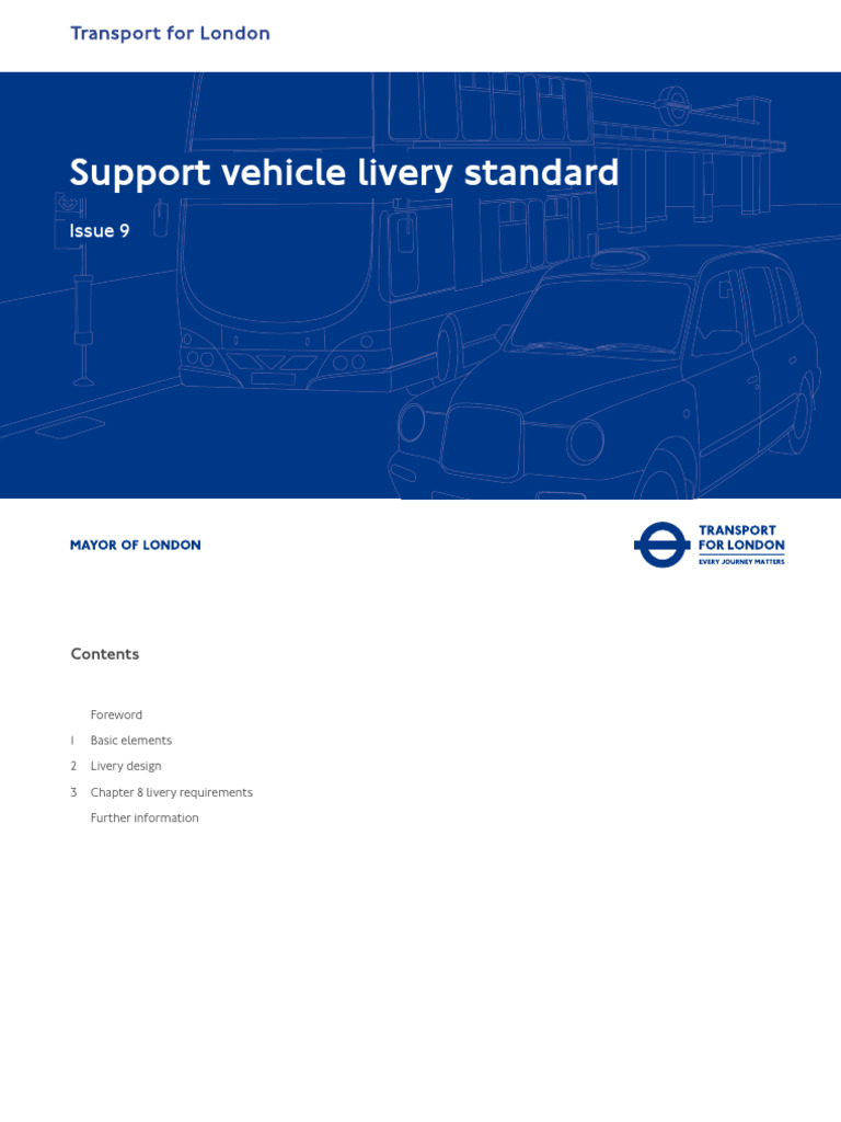 TFL Support Vehicle Livery Standard Issue09 | PDF | Hybrid Vehicle ...