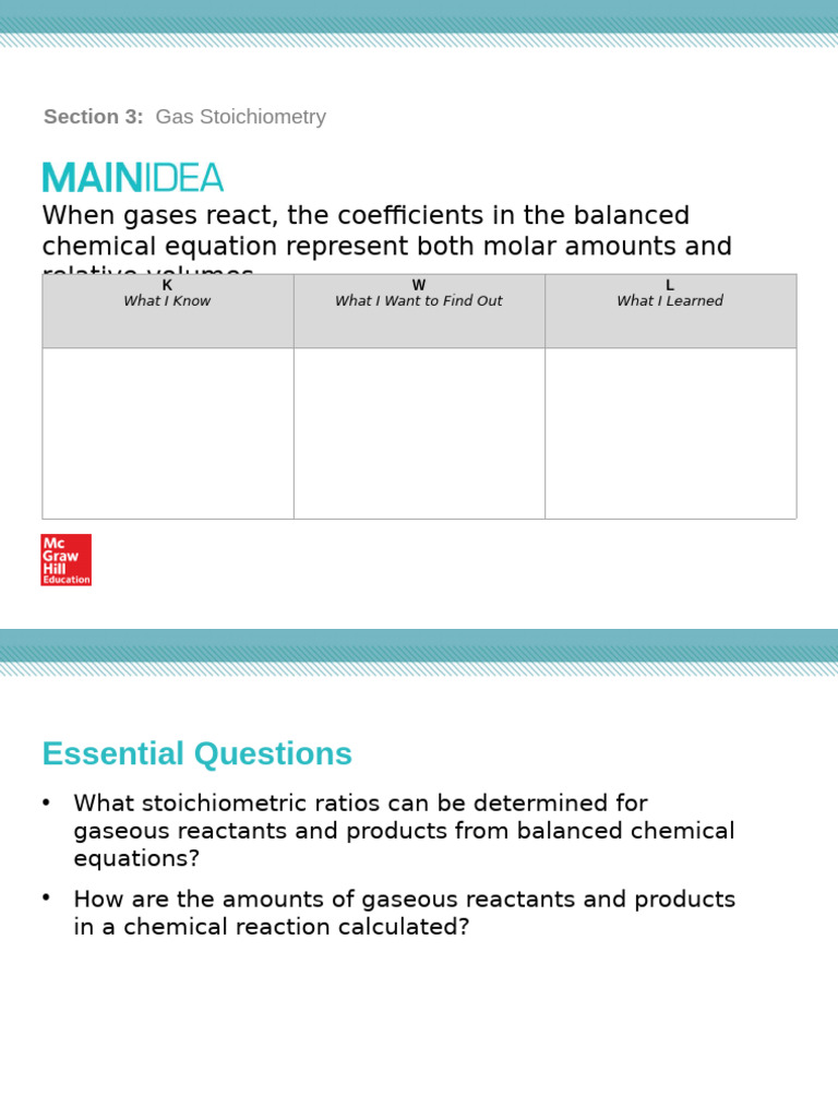 3.classroom Presentation Toolkit Gas Stoichiometry | PDF ...