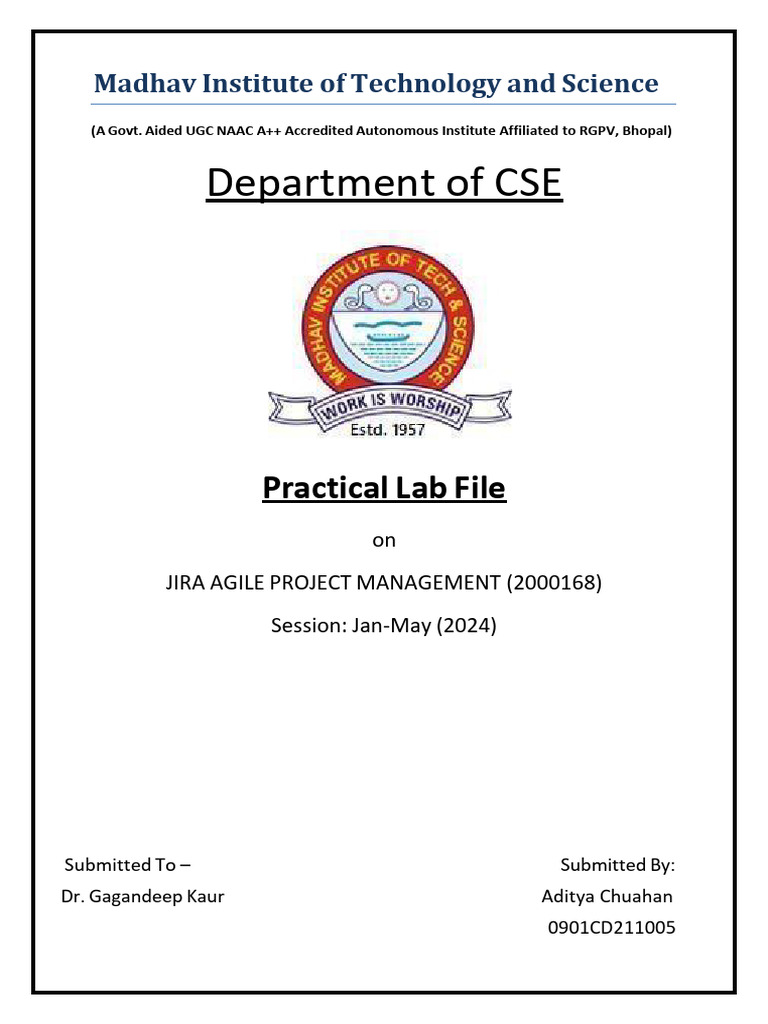 Jira Lab File | PDF | Scrum (Software Development) | Computing