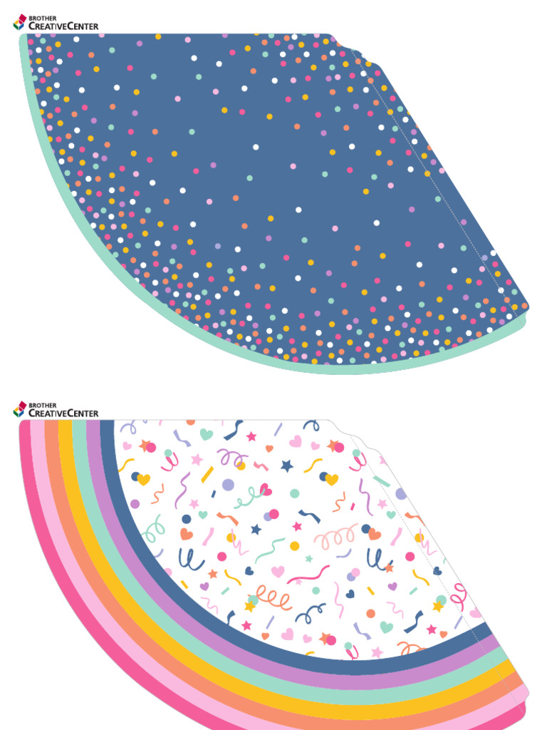 Colorful Patterns Birthday Party Hats 1 en | PDF