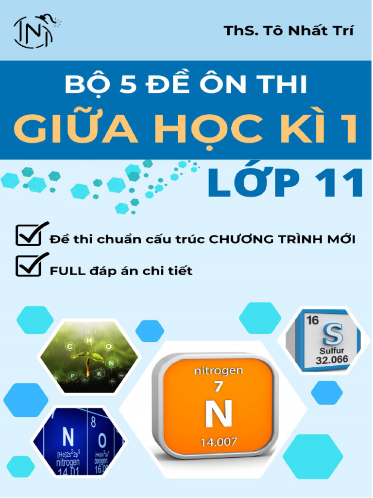 BỘ 5 ĐỀ THI GHK1 HÓA HỌC 11 - THẦY TRÍ | PDF