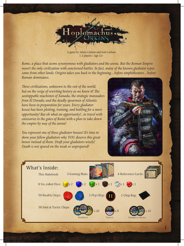 Hoplo Origins Rulebook 2015 HiRes | PDF | Gladiator