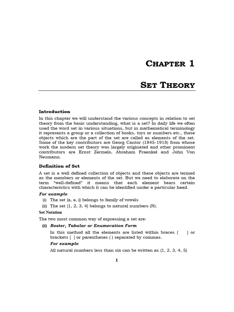 Sets Theory Lecture | PDF | Set (Mathematics) | Mathematics
