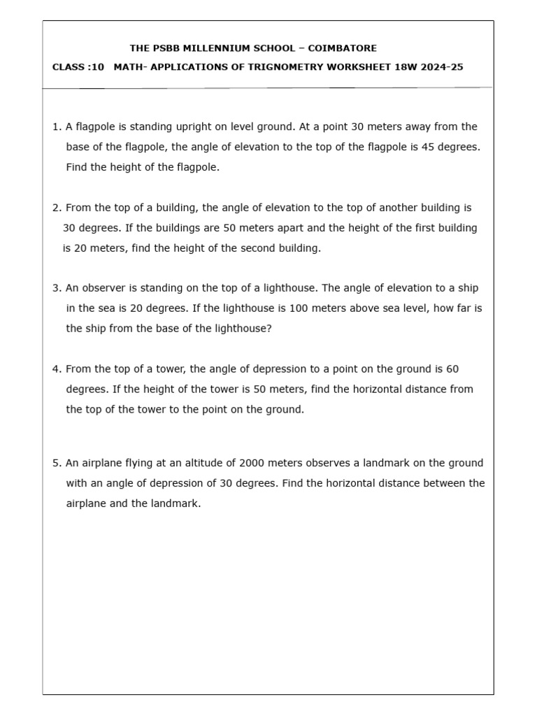 X STD Math WS-18 2024-251729326753 | PDF | Art