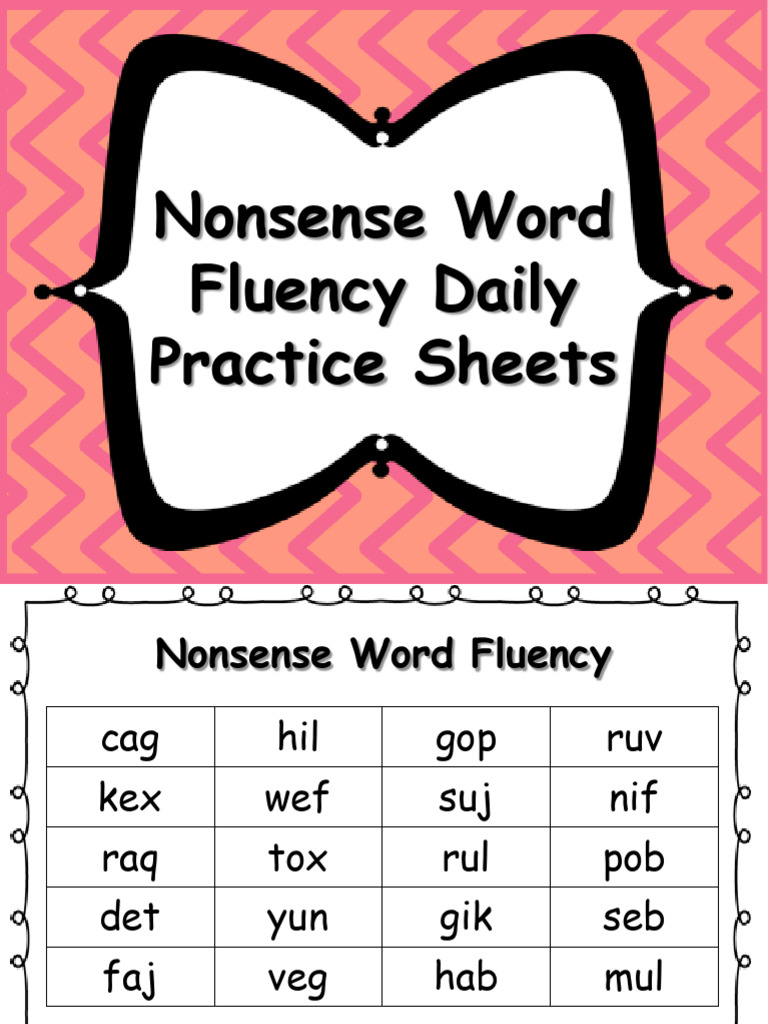 Nonsense Word Fluency Practice Sheets | PDF