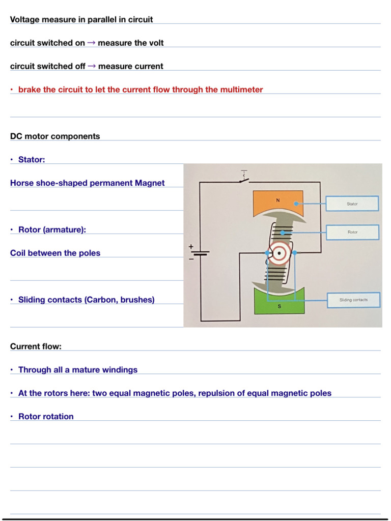 Note 5 | PDF | Electric Motor | Electrical Components
