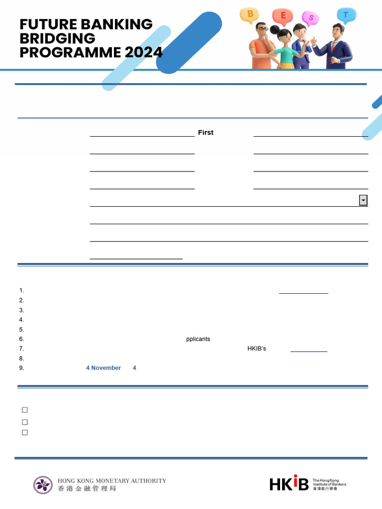 University Application Form for Finance Program | PDF | Regulatory ...