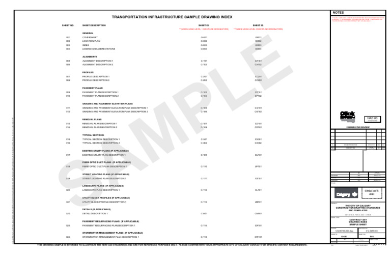 Drawing Index Sample | PDF