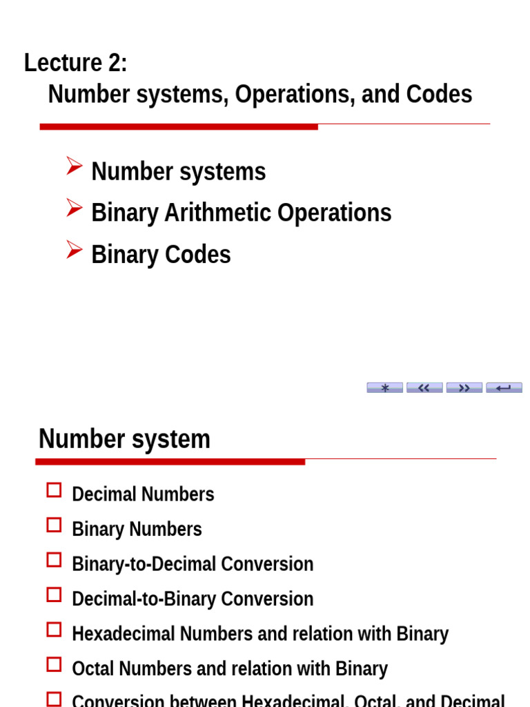 Lecture1b Number System Operation And Codes Pdf Subtraction Binary Coded Decimal 5180