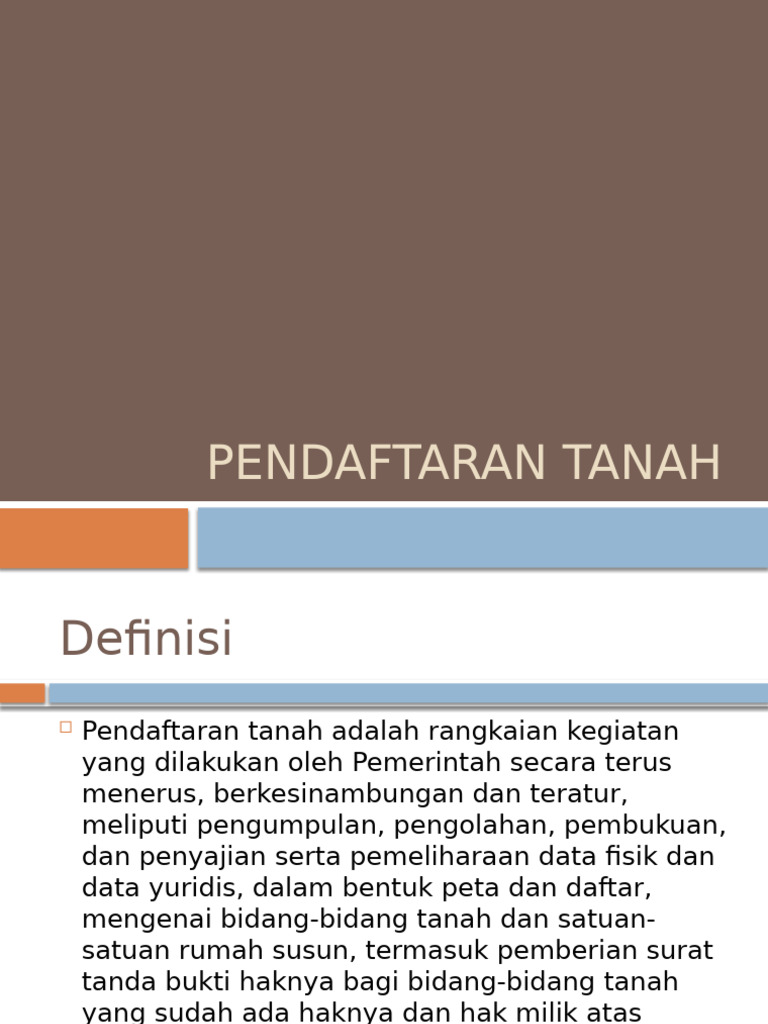 Pendaftaran-Tanah Sistematis Lengkap | PDF | Hukum