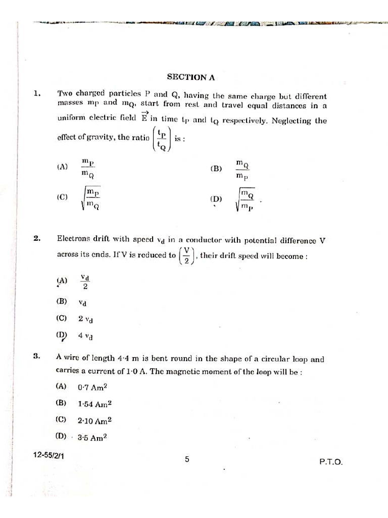 Physics Paper 2024 | PDF