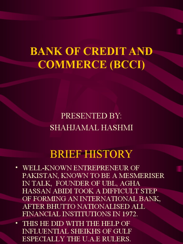 Bank of Credit and Commerce (Bcci) | PDF | Banks | Banking