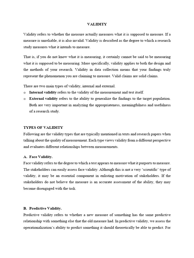 NOTE 5 - Validity and Data Gathering Technique | PDF | Validity (Statistics) | Psychology