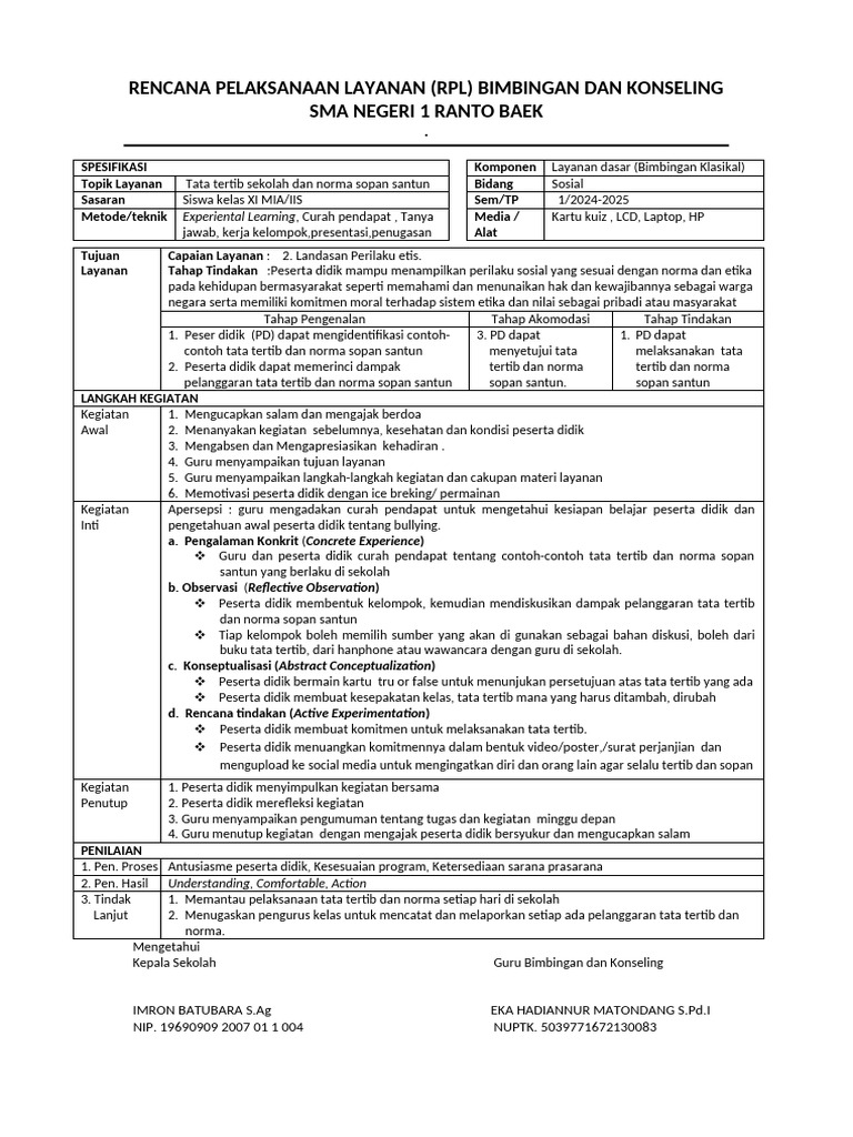 RPL BK - Tata Tertib Dan Norma | PDF
