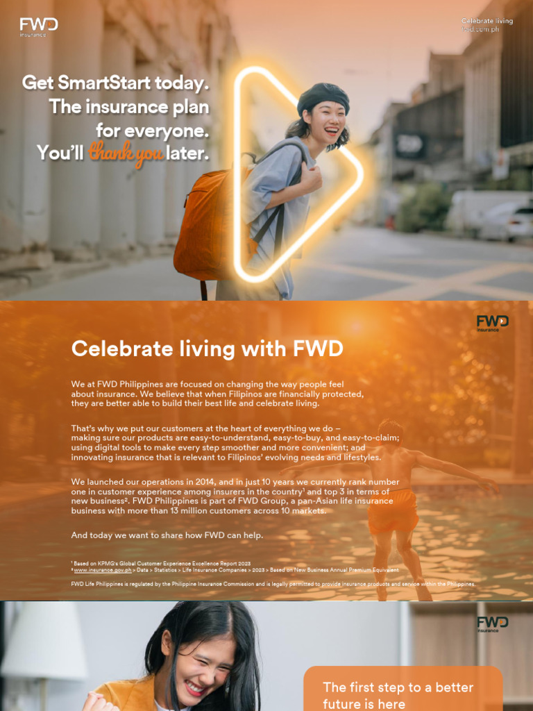 FWD SmartStart - Client Presentation Deck - Agency - July 2024 | PDF | Insurance | Life Insurance