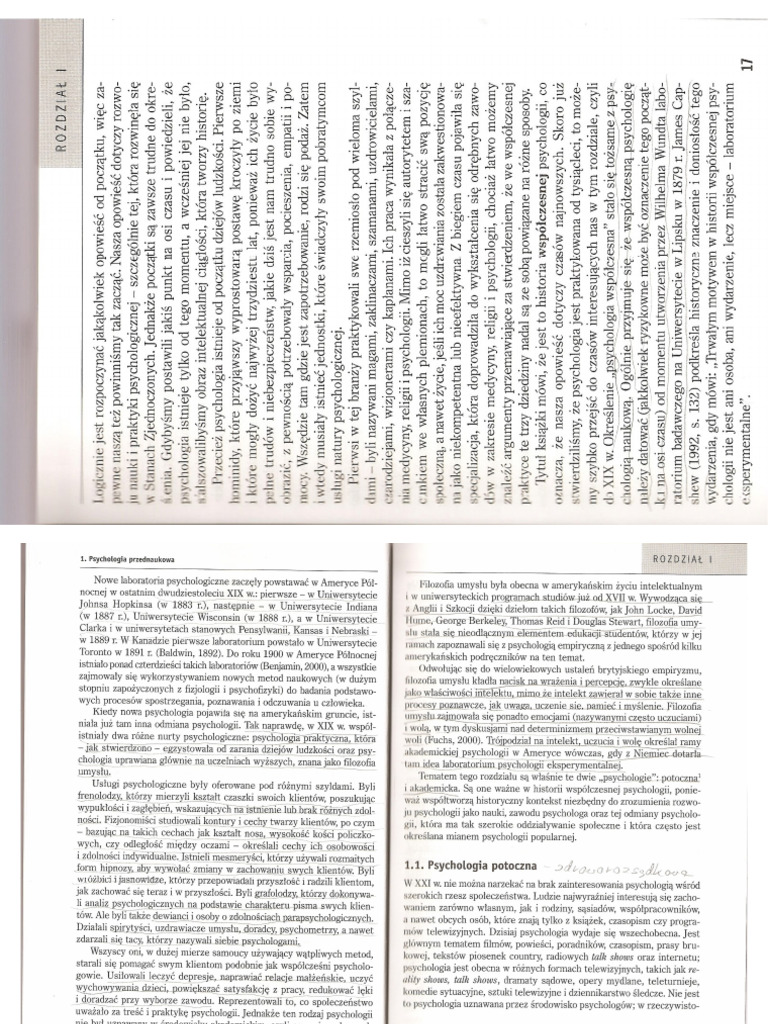 Benjamin Historia Wspolczesnej Psychologii | PDF