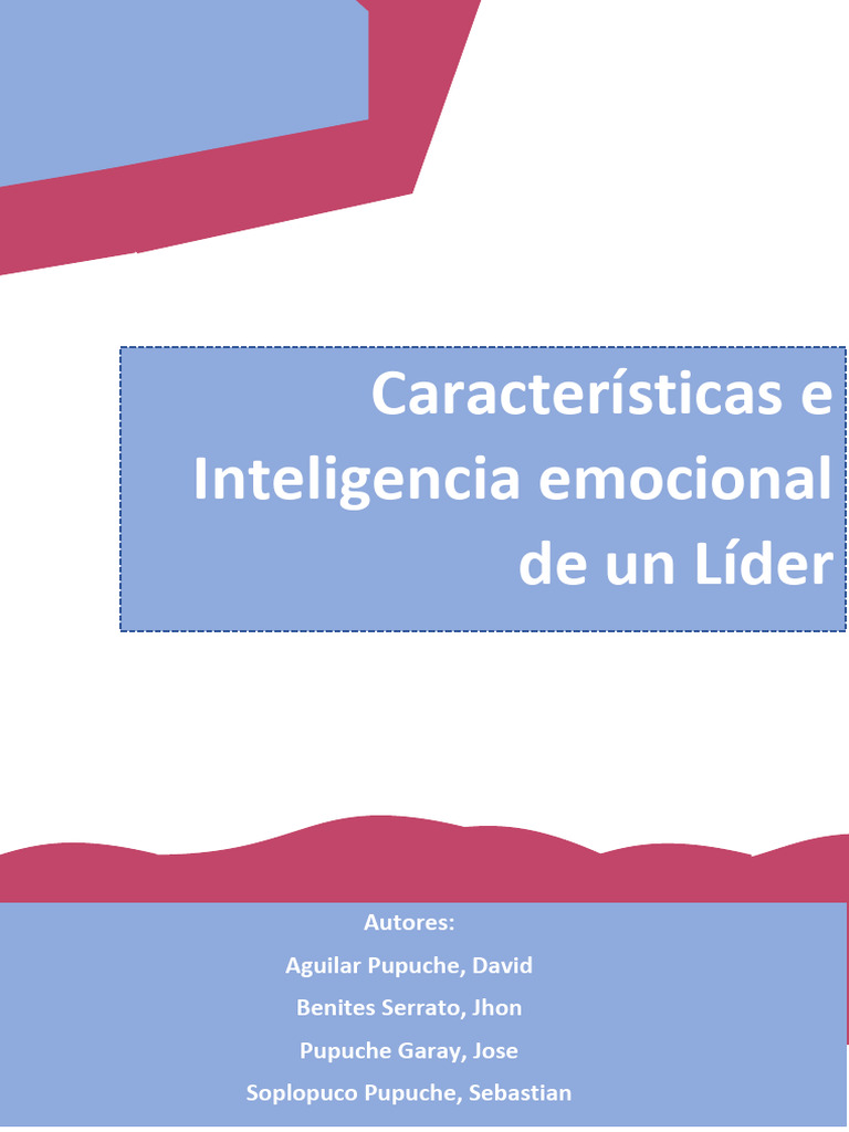Monografia de Liderazgo | PDF | Liderazgo | Las emociones