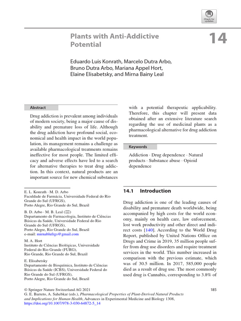 Iowaska and Its Anti-Addictive Effects | PDF | Ayahuasca | Opioid