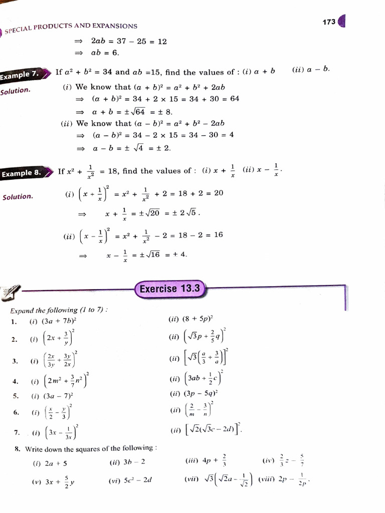 Expansions and Identities | PDF