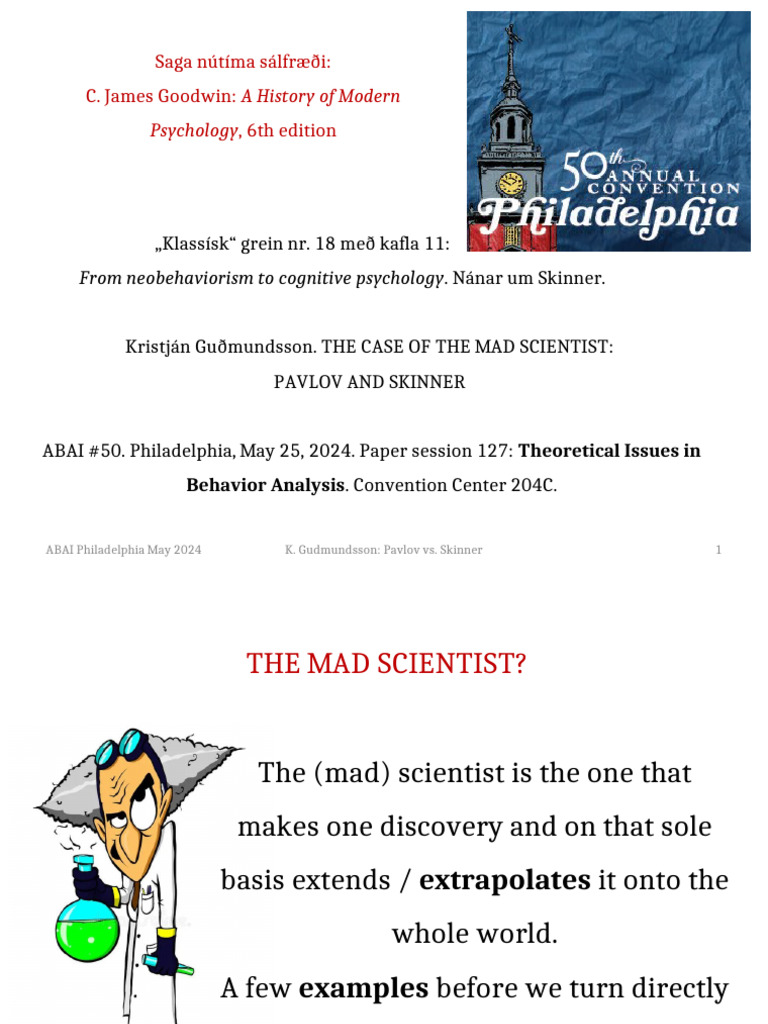 Mad Scientist 2024 54p-1 | PDF | Classical Conditioning | Psychology