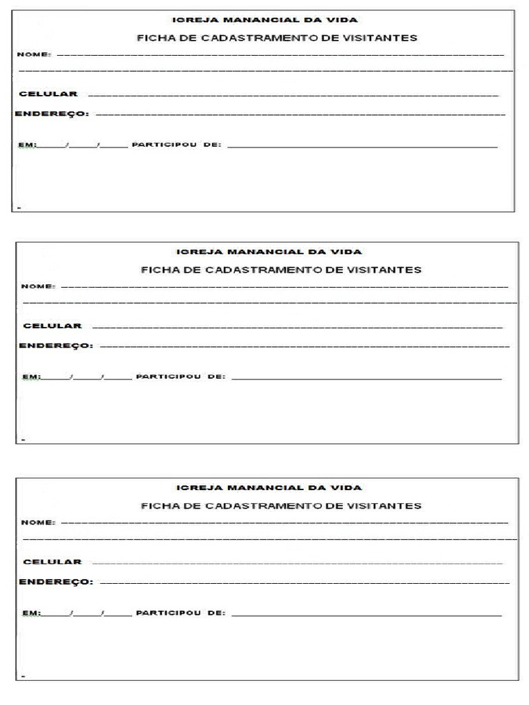 Ficha Novos Convertidos | PDF