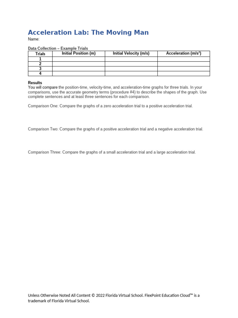 2.03 Acceleration Lab | PDF
