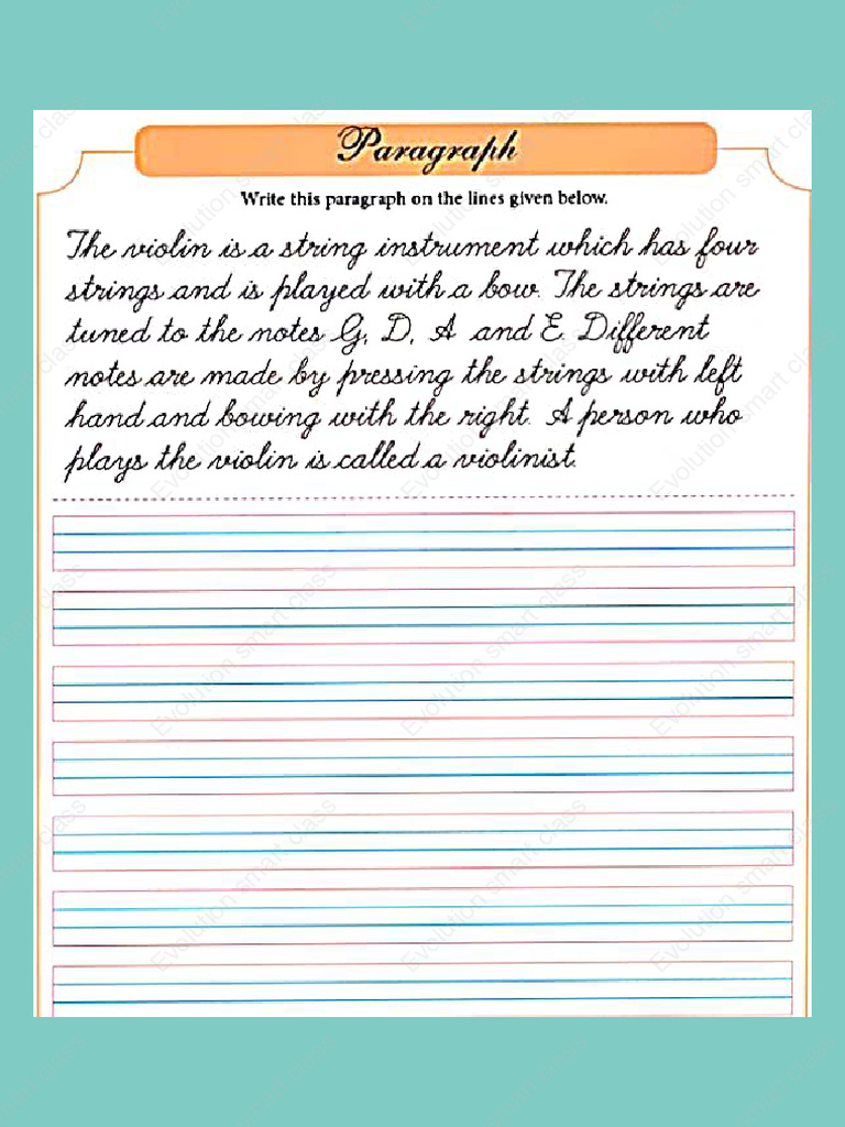 Cursive Paragraph | PDF