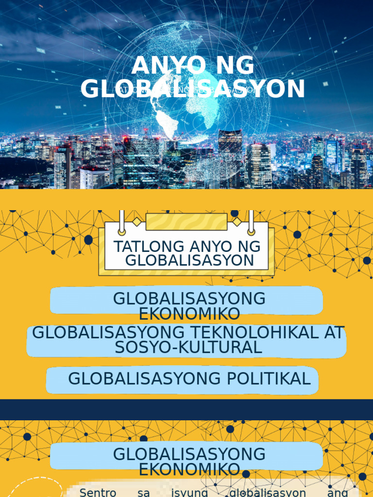 Ap10 Q2 Week 2 Anyo NG Globalisasyon | PDF