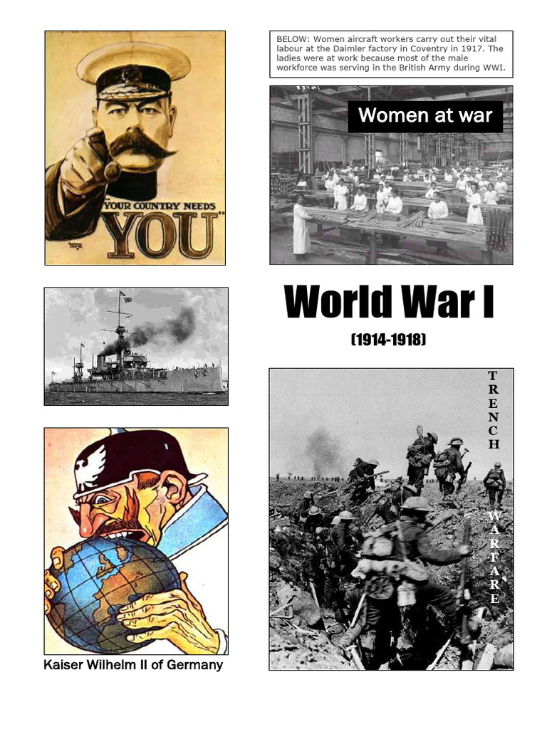 1 CORE NOTES World War I Notes 2020 PDF | PDF | Suffragette | Trench ...